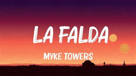 Myke Towers La Falda Letra Lyrics Mezclar Letras Youtube