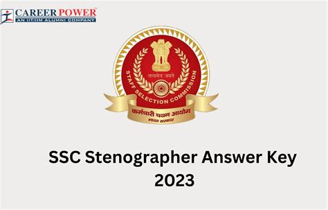 SSC Stenographer Answer Key 2023 Out Steno Response Sheet Link