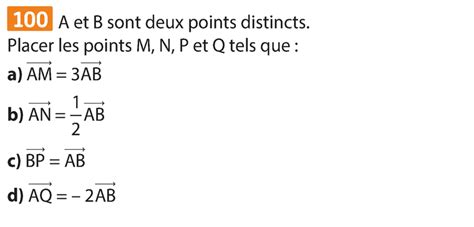 Géométrie non repérée Produit dun vecteur par un nombre réel