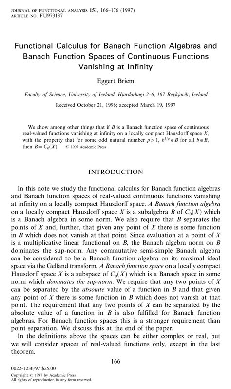 pdf functional calculus for banach function algebras and banach function spaces of continuous