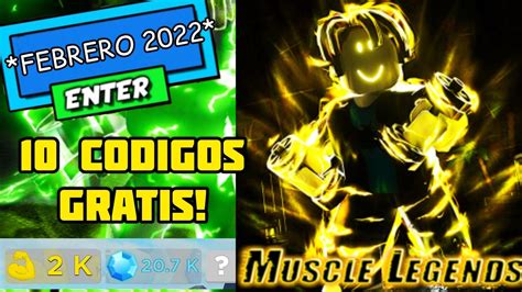 TODOS LOS CODIGOS ACTIVOS DE MUSCLE LEGENDS GEMAS Y PASOS GRATIS