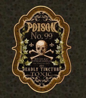 Free Vintage Halloween Labels To Make Your Own Potion And Apothecary