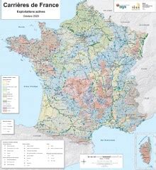 La nouvelle carte des carrières de France en 2020 MineralInfo