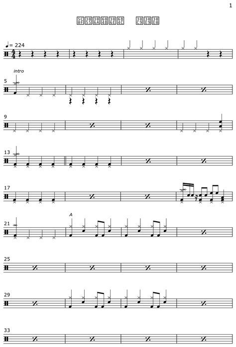 小さな恋の歌 ドラム Sheet music for Drum Set