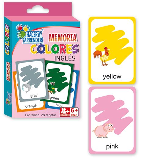 Memoria Colores Inglés Edudak