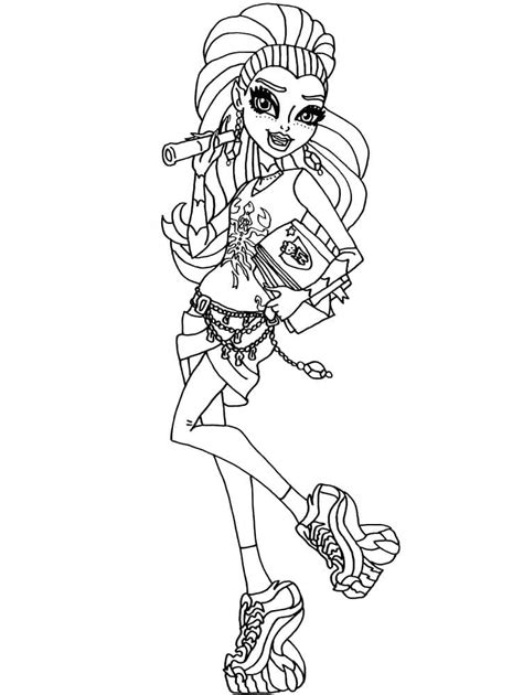 Monster High Tegninger Til Farvel Gning Farvelegning