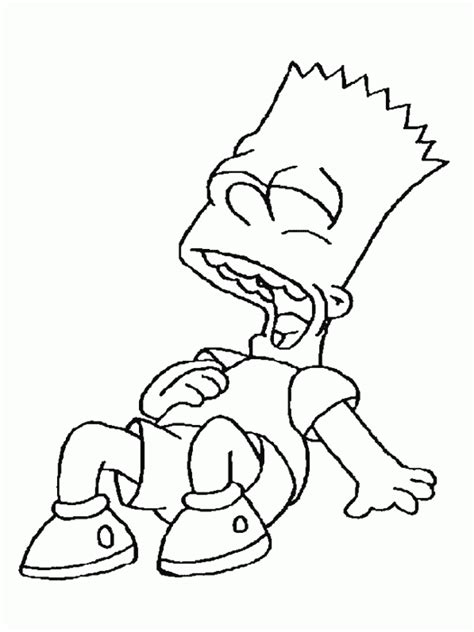 Desenhos De Bart Simpson Rindo Para Colorir E Imprimir ColorirOnline