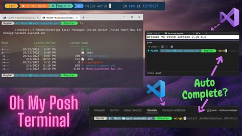 Oh My Posh Terminal Setup Including Visual Studio And Visual Studio