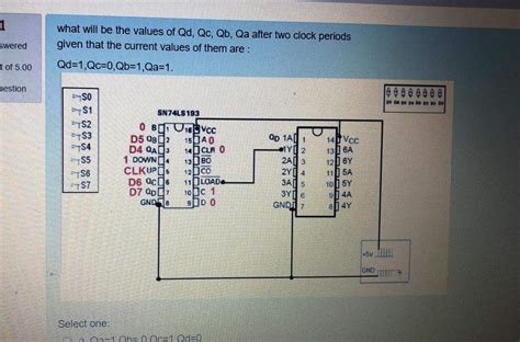 Solved What Will Be The Values Of Qd Qc Qb Qa After Chegg