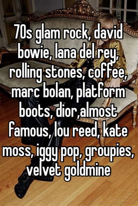 Glam Rock S S Classic Rock Rock N Roll Music Glam Lana Del