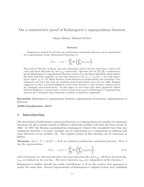 on a constructive proof of kolmogorov`s superposition theorem