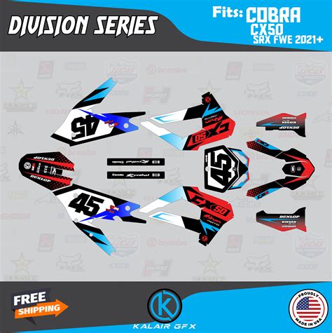 Kalair GFX Graphics Kit For Cobra CX50 SRX FWE 2021 Division Series