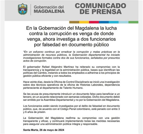En la Gobernación del Magdalena la lucha contra la corrupción es venga