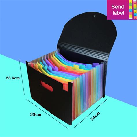 Carpeta De Archivos Expandible Con Tapa 13 24 Bolsillos Organizador
