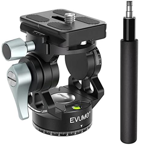 EVUMO H3 Mini Fluid Video Tripod Head 360 Panoramic Compact