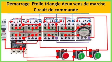 DEMARRAGE ETOILE TRIANGLE DEUX SENS DE MARCHE Circuit De Commande En