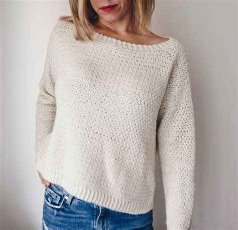 Easy Crochet Top Down Sweater Free Pattern At Roberta Walters Blog
