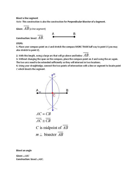 bisect a line segment pdf geometric shapes euclid