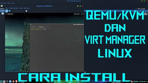 cara install virtual machine virt manager qemu linux linux tutorial youtube