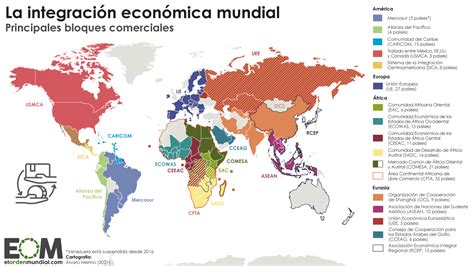 El Mapa De Los Principales Bloques Comerciales Del Mundo Mapas De El