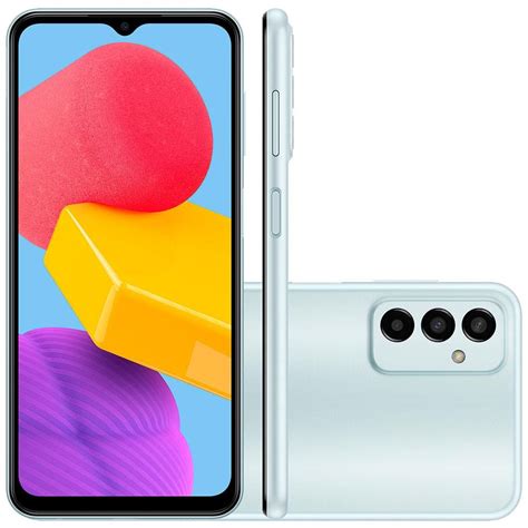 Smartphone Samsung Galaxy M13 Azul 128GB 4GB RAM Processador Octa