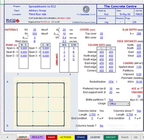 Excel Sheet For Slab Design