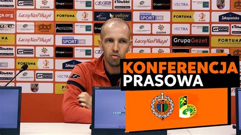 Konferencja prasowa po meczu Chrobry Głogów GKS Bełchatów YouTube