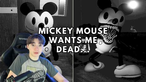This Mickey Mouse Horror Game Is Terrifying Captain Willie Youtube