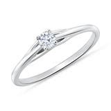 Brilladia Verlobungsring aus 585er Weißgold mit Brillant VR0498 14KWSL