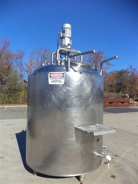 Gallon Stainless Steel Jacketed Mix Tank Sweep Agitator Wohl