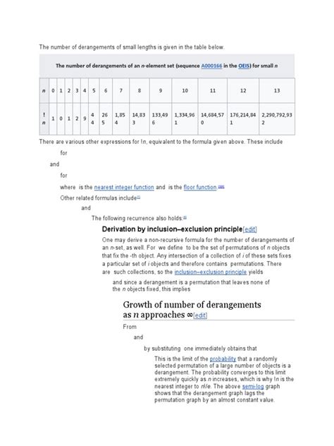 derangement pdf combinatorics mathematical objects