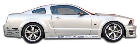 2014 Ford Mustang Fiberglass Sideskirts Body Kit 2005 2014 Ford