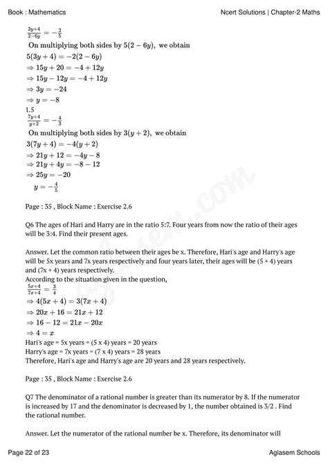 ncert solutions for class 8 maths chapter 2 linear equations in one variable question answer pdf