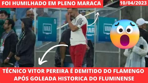 TÉCNICO VITOR PEREIRA É DEMITIDO DO CARGO NO FLAMENGO JA NA MANHA DE