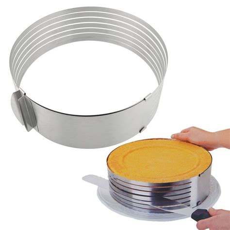ARO DE METAL CORTADOR FATIADOR DE INOX AJUSTE PARA BOLO DE 20CM
