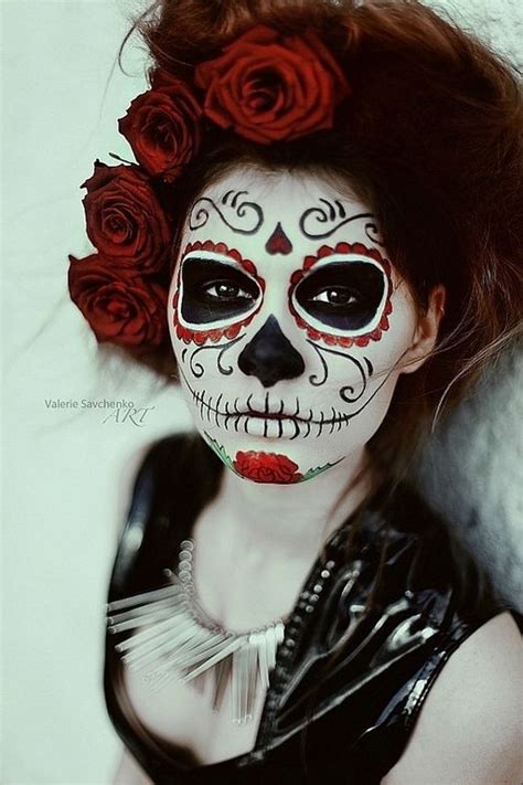41 Beautiful Colorful Sugar Skull Halloween Makeup Ideas