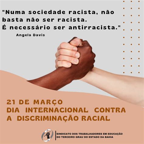 De Mar O Dia Internacional De Luta Pela Elimina O Da Discrimina O