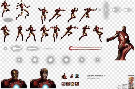 Marvel Aliansi Avengers Iron Man Loki Hulk Black Widow Sprite