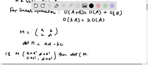 solved find the determinant operate on square matrices