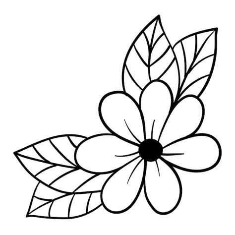Premium Vector Botanical Corner Ornament Of Flowers And Leaves For