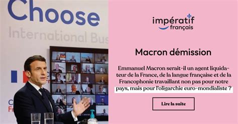 Macron démission