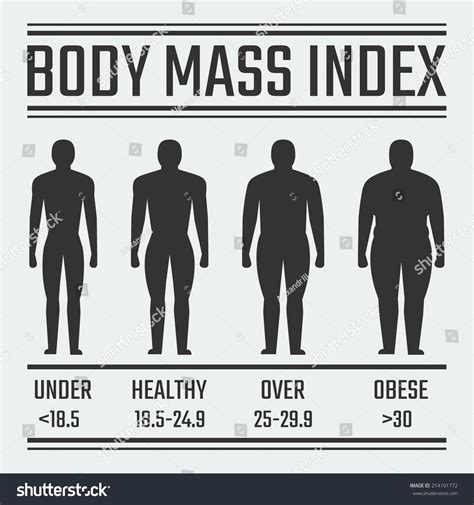 Body Mass Index Vector Illustration vector de stock libre de regalías