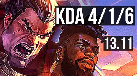 DARIUS Vs K SANTE TOP 4 1 6 1 5M Mastery KR Master 13 11 YouTube
