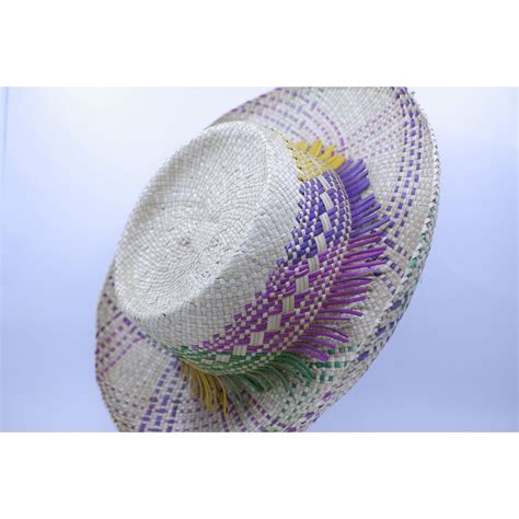Jual TOPI ANYAMAN PANDAN MOTIF HANDMADE MODEL TPK4 Shopee Indonesia