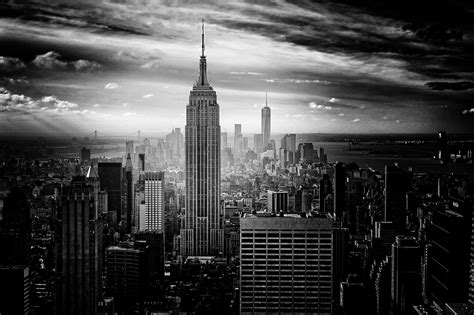 Fondos de pantalla monocromo Paisaje urbano noche fotografía