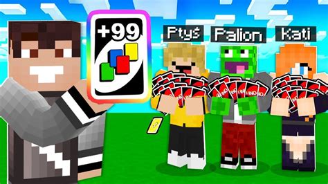 Gramy w UNO z PALION PTYŚ KATI w Minecraft YouTube