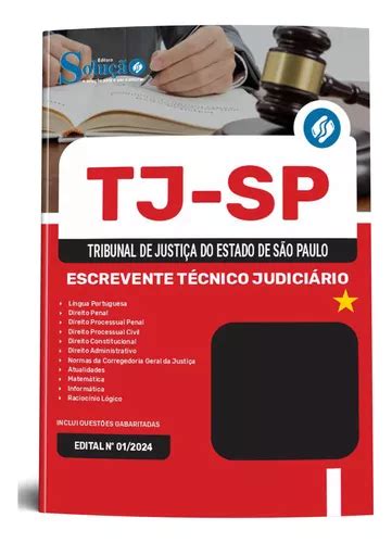 Apostila Escrevente Técnico Judiciário Do Tribunal De Justiça De São