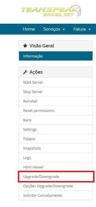 Como Solicitar Upgrade Ou Downgrade Base De Conhecimento
