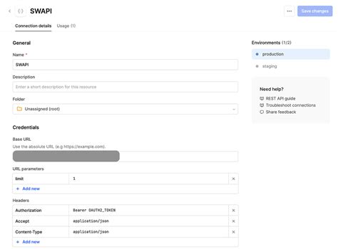 rest api does not inherit default headers and query parameters queries and resources retool