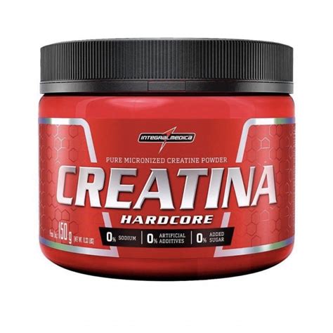 Creatina Hardcore Pura 150g 300g Darkness Creapure 200g Integral